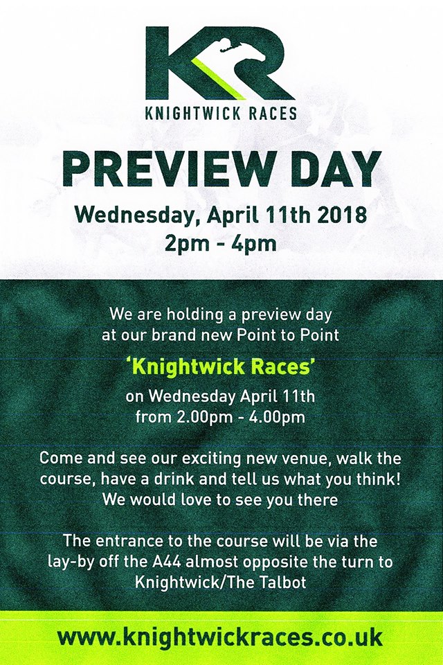 KNIGHTWICK RACES PREVIEW DAY – WEDNESDAY 11TH APRIL | Pointing West Mercian